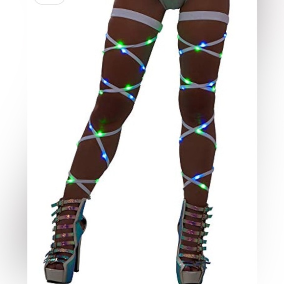 J. Valentine | Accessories | Pair Of White 0 Light Up Led Leg Wraps ...